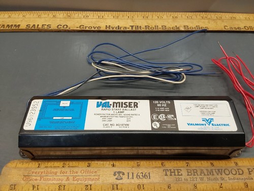 NPS GE Valmont 8G1074W Val-Miser Fluorescent Light Ballast For 1-Bulb ...