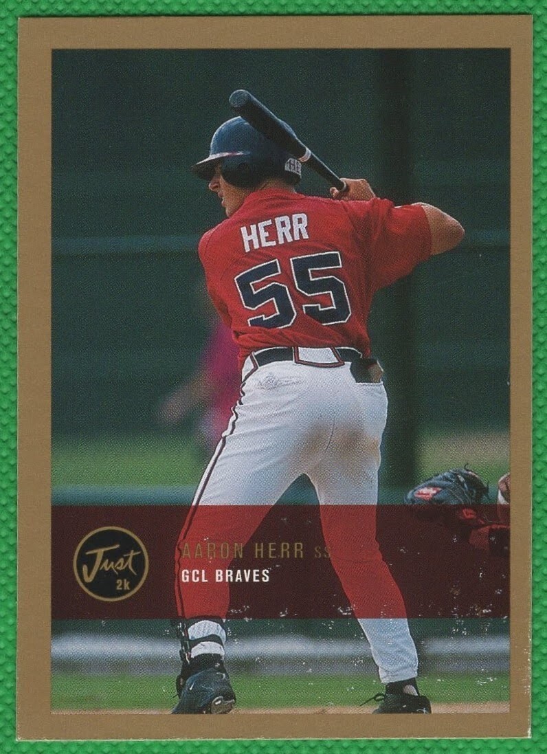 Aaron Herr - 2000 Just Gold #246 - GCL Braves Baseball Card | eBay