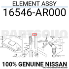 16546AR000 Genuine Nissan ELEMENT ASSY 16546-AR000 | eBay