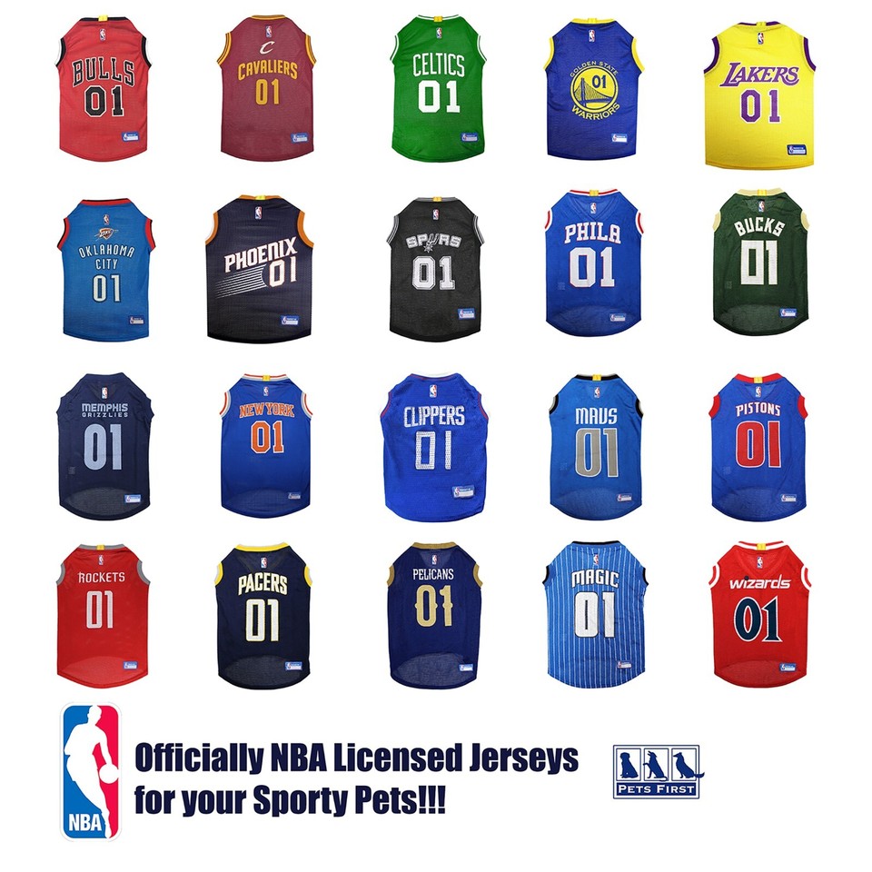 Pets First NBA Team Mesh Jersey for Dogs & Cats Sporty & Comfortable ...