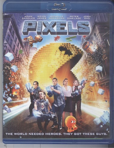 Pixels (2015 Blu-ray) Adam Sandler Kevin James Michelle Monaghan ...