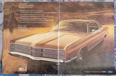 1969 Ford LTD - Vintage 1969 2 Page Ford LTD Magazine Advertisement. | eBay