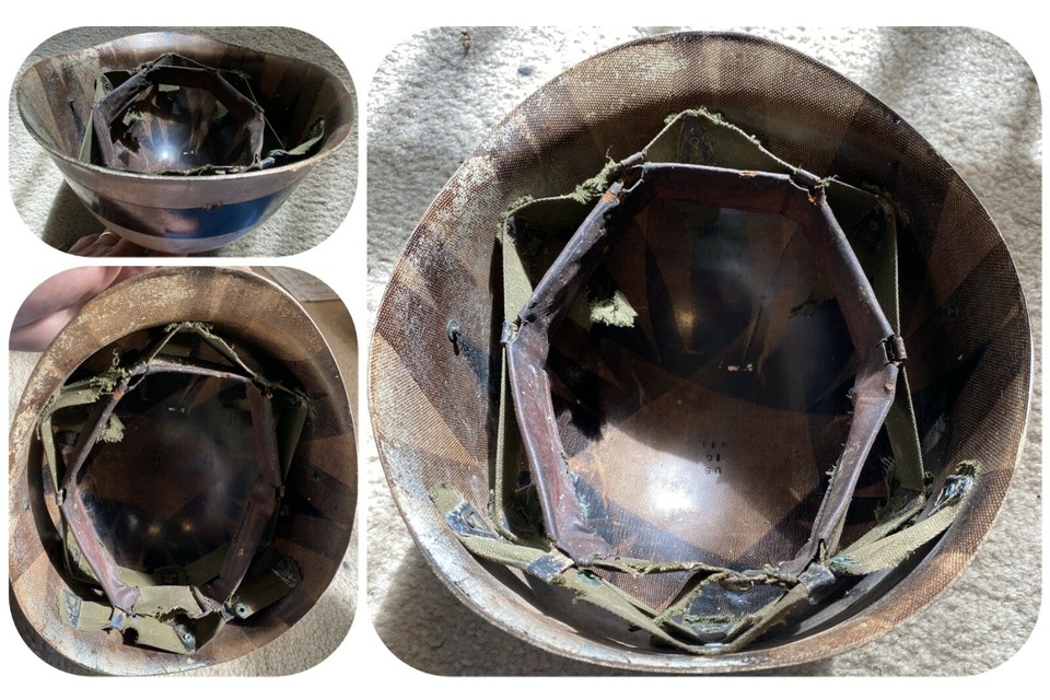 Unique 101st MP Company Helmet with Screaming Eagle Insignia circa 70s ...