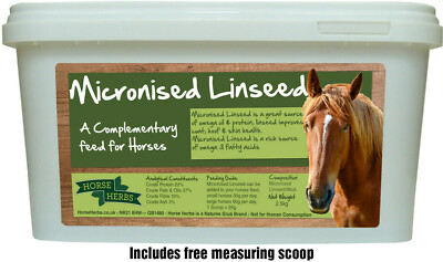 Horse Herbs Micronised Linseed Meal 2.5kg Bucket - Equine Feed ...