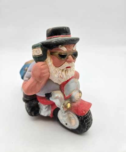 Old Man on Motorcycle Ceramic Coin Bank | eBay