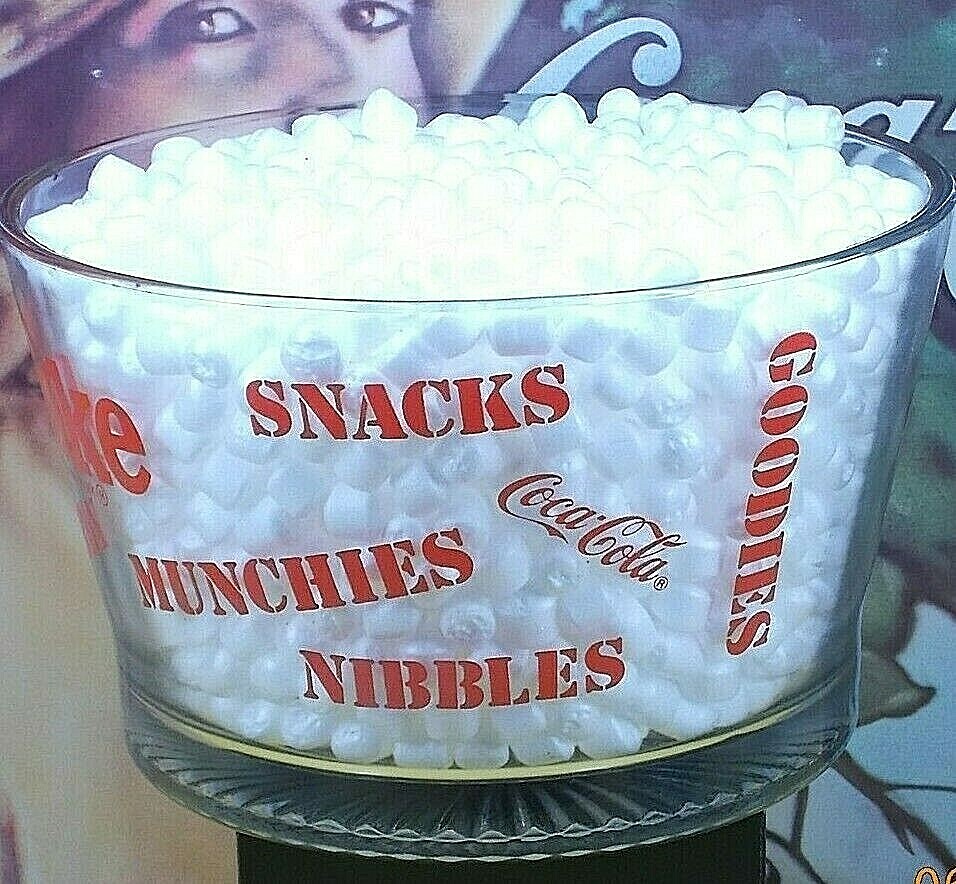 COCA-COLA * Coke *** Glass SNACK BOWL *** Candy * Goodies * Pretzels ...
