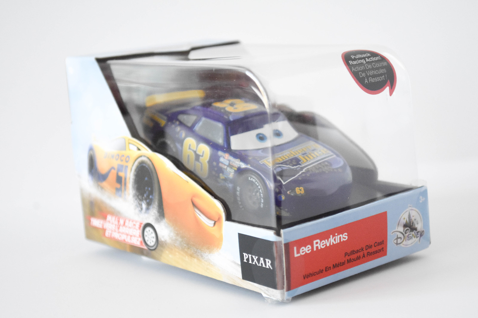 Disney Cars - Lee Revkins - Pull 'N' Race Die Cast Car - Pullback ...