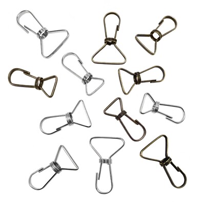 Metal Lanyard clips spring clips carbiner clasps hooks keyring 15 19 25 ...