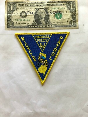 Magnolia New Jersey Police Patch (BICYCLE PATROL) un-sewn Great Shape ...