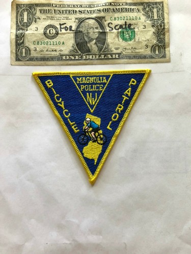 Magnolia New Jersey Police Patch (BICYCLE PATROL) un-sewn Great Shape ...