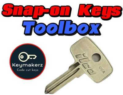 Snap-On Toolbox Keys Replacement Spare key Cut to Your Key Code Y1-Y250 ...