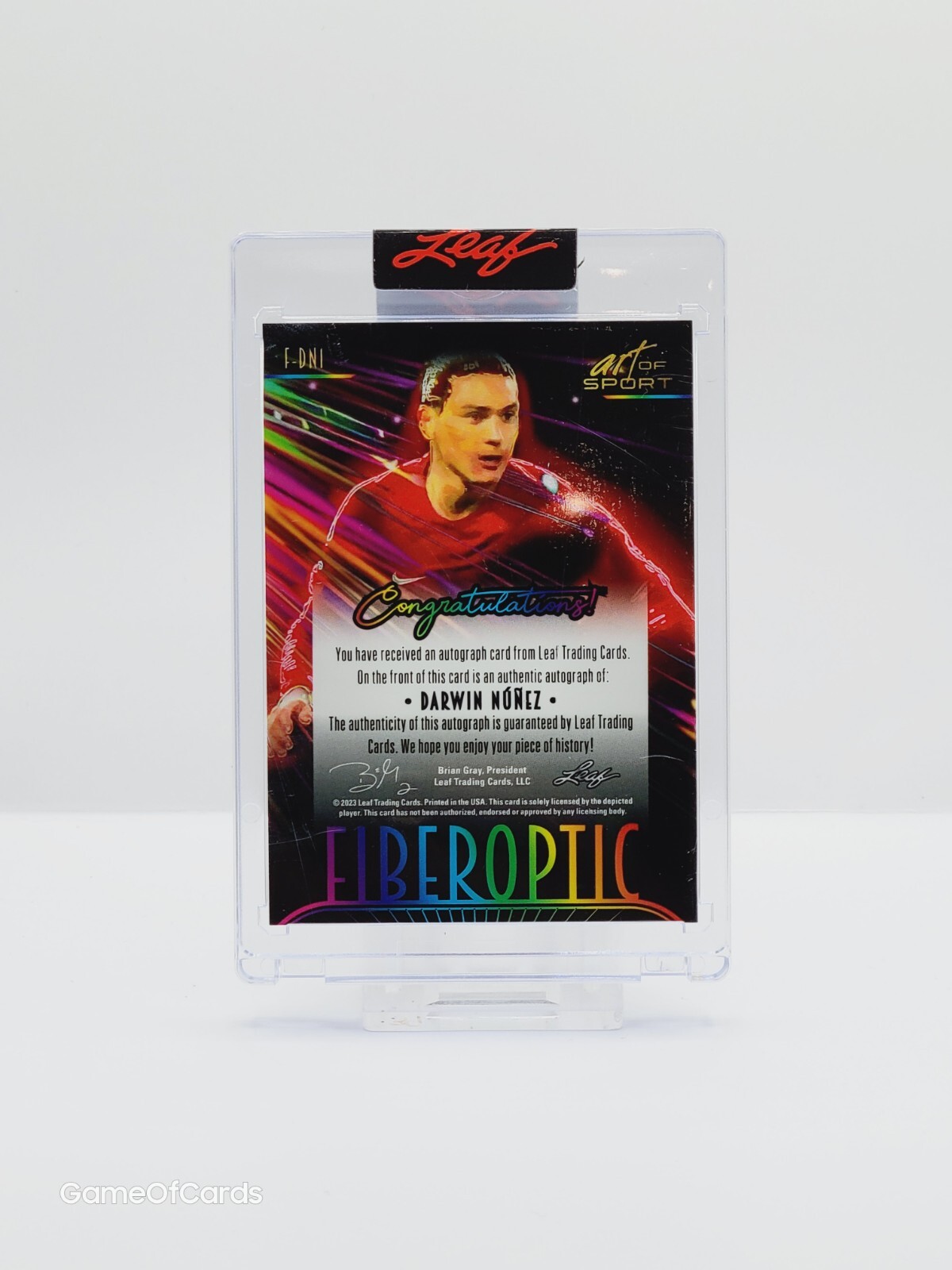 2023 Leaf Art of Sport DARWIN NUNEZ Auto Autograph /4 - Fiberoptic | eBay