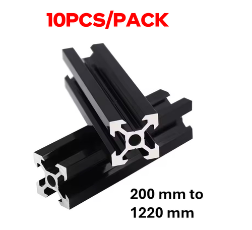 10 PCS 2020 Aluminum Extrusion Profile V Slot Linear Rail EU Standard ...