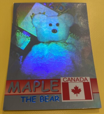 BLUE Maple the Bear Beanie Baby Trading Card - #19609/20001 | eBay