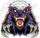 Badger Angry Mascot Animal Cartoon Car Bumper Window Vinyl Sticker ...