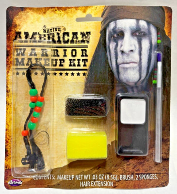 Halloween Native American Warrior Latex Beads Costume Makeup Kit | eBay