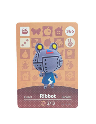 Ribbot 366 Animal Crossing Amiibo Card AUTHENTIC Series 4 Pack Fresh ...