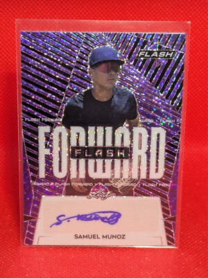 2021 Leaf Flash Flash Forward Samuel Munoz #SM1 Auto PURPLE **27/75 ...