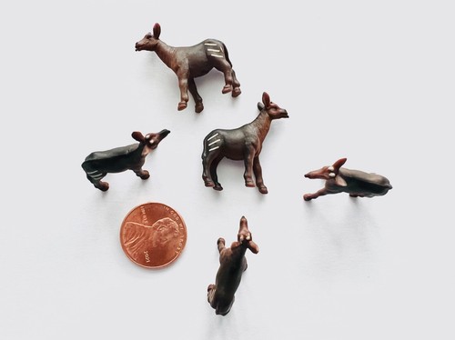 Set of 10 - Okapi Safari Ltd. Good Luck Mini Tiny Model Figure | eBay