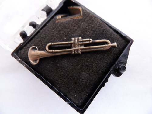 Trumpet Tie Tack Necktie Band Music French Horn Lapel Hat Pin Jacket ...