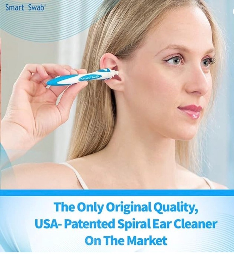 Smart Swab The Original US Patented Safe Spiral Earwax Remover Kit with ...