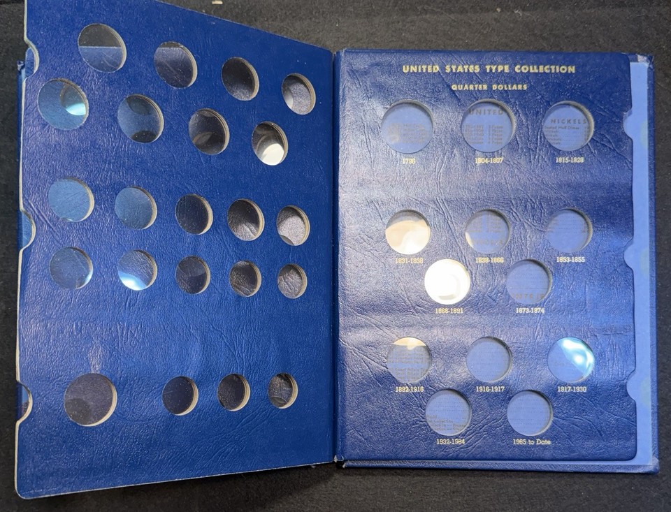 Whitman Bookshelf Albums 9434 & 9435 United States Type Set Small ...