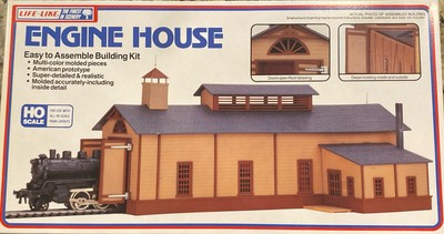LIFE-LIKE New ENGINE HOUSE Building Kit HO SCALE No. 1345 Ages 8+ | eBay
