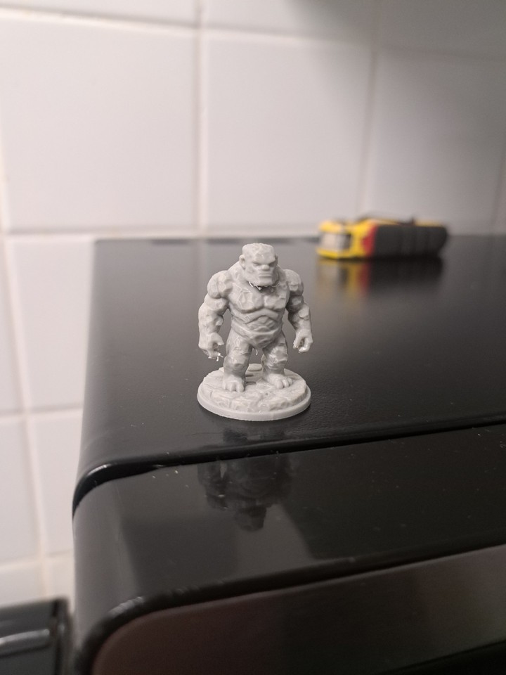 D&D Stone Guardian Miniature - 35mm Earth Elemental - 0.2mm High Detail ...