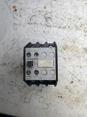 🔥Siemens 3TB43 11-0X Contactor 600V 30A 50/60Hz 3Ph 100VDC Used, Free ...