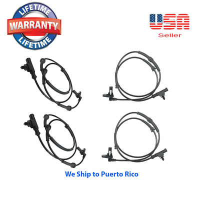 4 ABS Wheel Speed Sensor Front Rear Right & Left Fit Range Rover LR3 ...