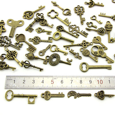 Locks & Keys - Vintage Antique Brass Skeleton Keys - Vatican