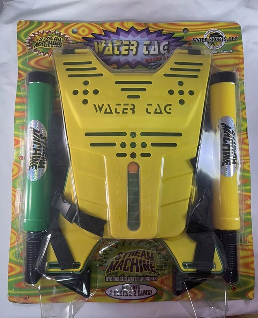 Water Sports Water Tag Set With 2 Stream Machine Guns and 4 Vests for ...