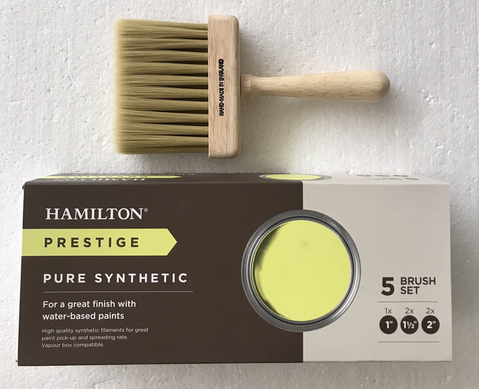 Hamilton Prestige Synthetic Paint Brush Set 5 pc with White Bristle ...