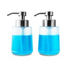 2PK Hand Soap Dispensers Plastic Clear Empty Liquid Soap Bottles | eBay