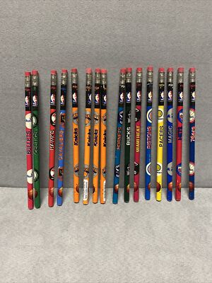 NBA Pencil Set Pentech 27 Pencils Eastern Western Conference 1996 ...