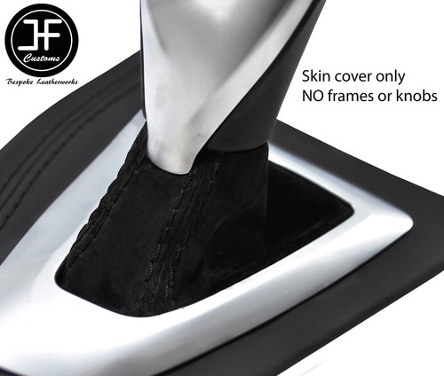 BLACK STITCH SUEDE AUTOMATIC SHIFT BOOT FOR BMW 2 SERIES F22 F23 2013 ...