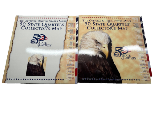 The Official United States Mint 50 State Quarters Collectors Map (No ...