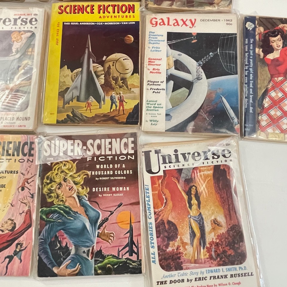 13 SF Fiction Digests low-grade SUPER-SCIENCE FICTION UNIVERSE ...