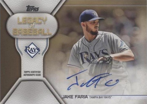 2019 Topps - Legacy of Baseball Autographs Gold #LBA-JF Jake Faria /50 ...