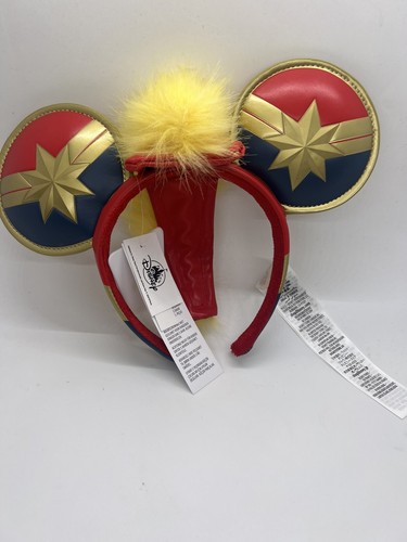 Captain Marvel Mickey Mouse Disney Ears Headband NEW Avengers. R25E7 | eBay
