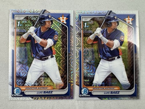 2024 Bowman MLB LUIS BAEZ ASTROS SP 2 MOJO REFRACTOR LOT | eBay