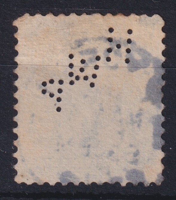 USA552) USA 1902-03 $2 Dark blue perf 12 Scott 312 with private perfin ...