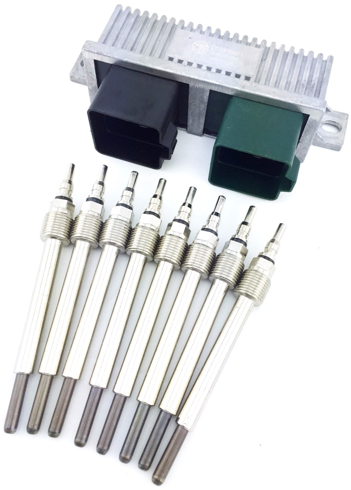 FITS 08-10 6.4L V8 POWERSTROKE GLOW PLUGS & MODULE F250 F350 F450 F-250 ...