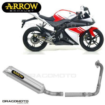 Full exhaust YAMAHA YZF R125 2010 2011 ARROW ALU THUNDER | eBay Australia
