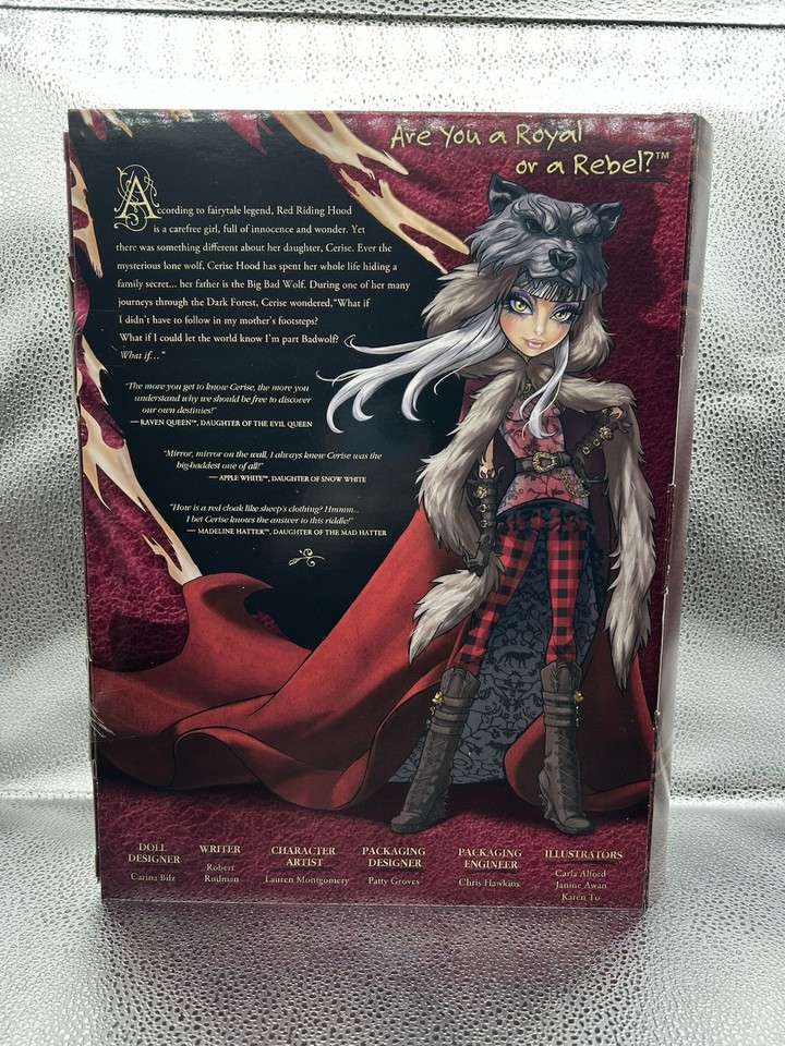 Ever After High CERISE WOLF Doll SDCC 2014 Exclusive Cerise Hood Mattel ...
