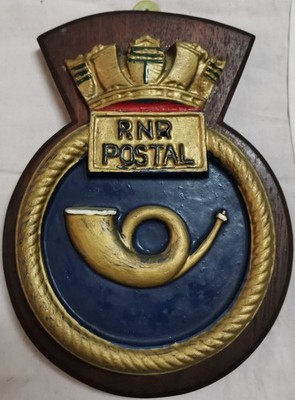 RNR Postal - Ship Crest Plaque, Hand-Painted Metal, Solid Mahogany ...