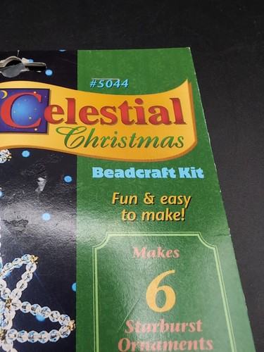VTG Beadery Celestial Christmas Beadcraft Kit 6 Starburst Ornaments ...