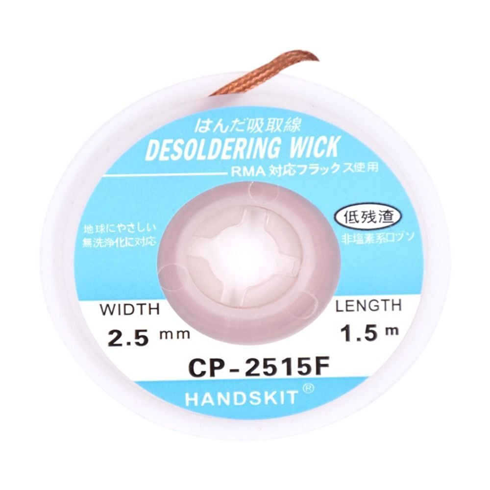 Soldering Wick Tin Solder Removal Desoldering Braid Tape Copper Solde ...