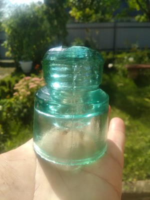 Vintage Beautiful Soviet-Russian Turquoise Glass Insulator From the ...
