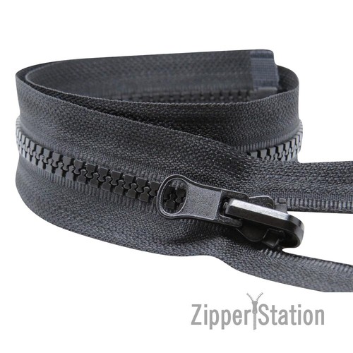 REVERSIBLE Open End Zipper #5 - Chunky Plastic No5 Reversable Zip, 7 ...